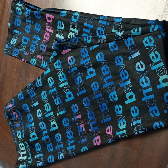 Justice | Bottoms | Justice Girls Plus Believe Blue Leggings Size 2 ...